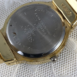 Studio | Accessories | Studio Gold Tone Cuff Bracelet Black Dial Watch ...